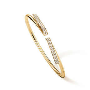 Hearts on Fire Inside/Out Yellow Gold Diamond Flexi Bangle